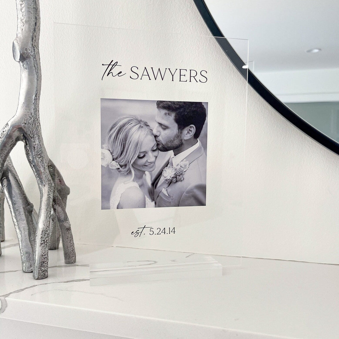 Personalized Photo Sign with Stand – Paper and Pine Co.