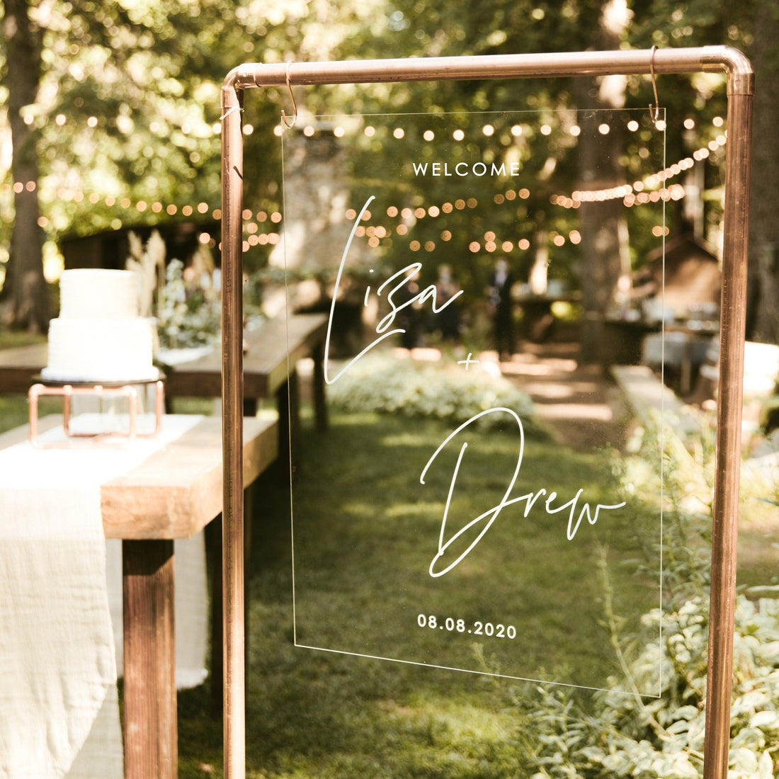 Wedding Welcome Sign Personalized – Paper and Pine Co.