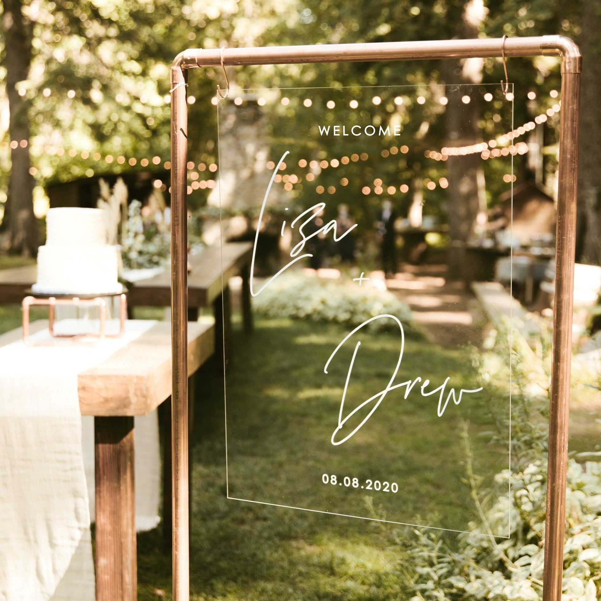Wedding Welcome Sign Personalized – Paper and Pine Co.